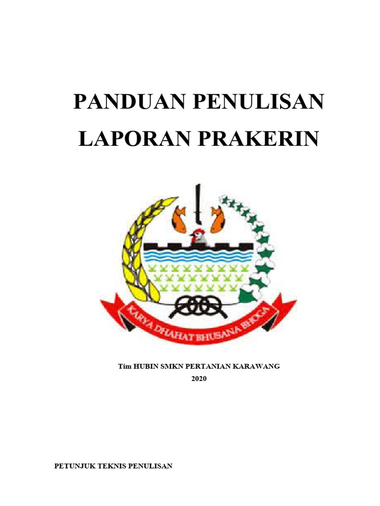 Panduan Penulisan Laporan Prakerin Fix | PDF