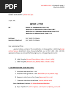 SAMPLE I 485 Cover Letter | PDF