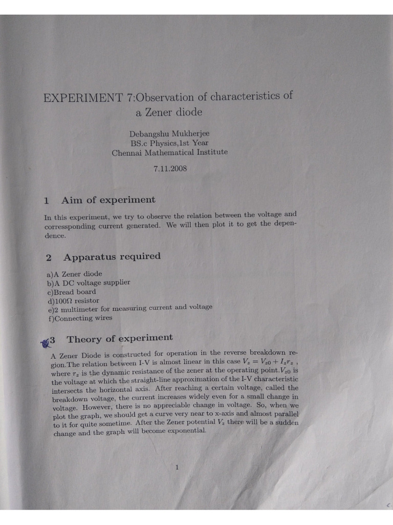 Physics Practical Div B | PDF