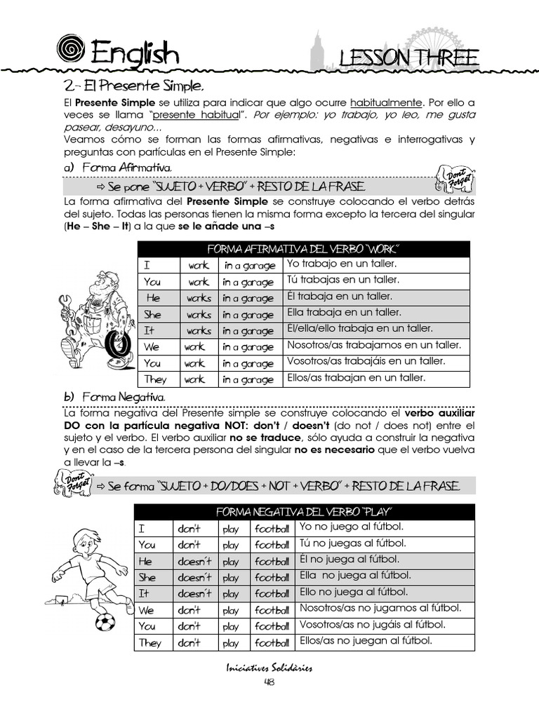 Present Simple Teoria | PDF