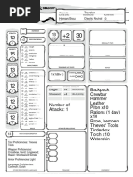 Cain TTRPG Character Sheet Guide | PDF
