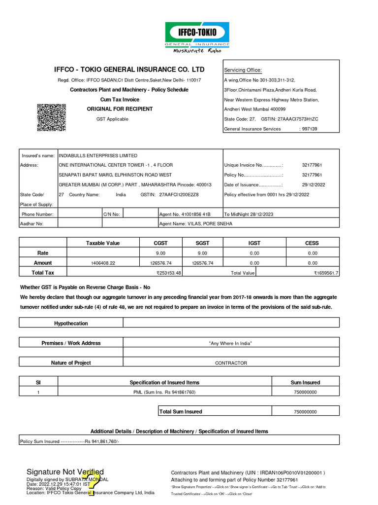 Indiabulls Enterprises Limited - CPM - 28.12.23 | PDF | Insurance ...