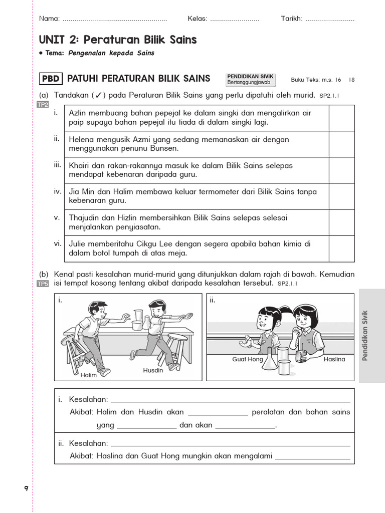 Sains Tahun 6 - Unit 2 | PDF