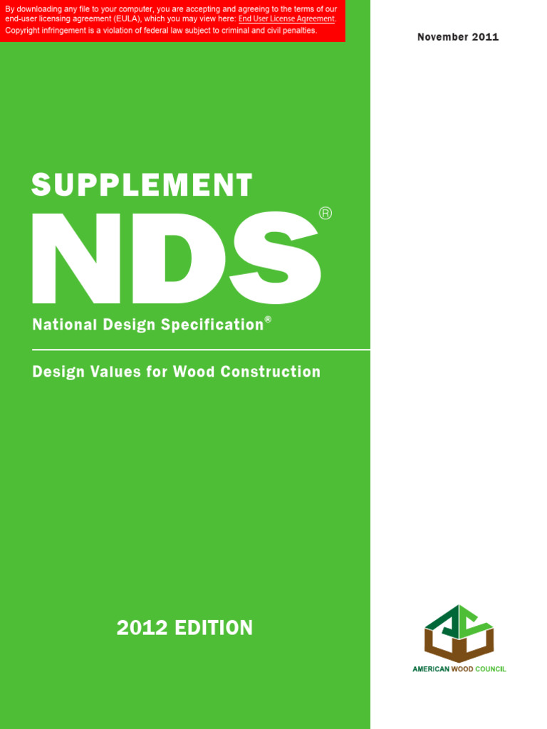 AWC NDS2012 Supplement ViewOnly 1402 | PDF | Lumber | Douglas Fir