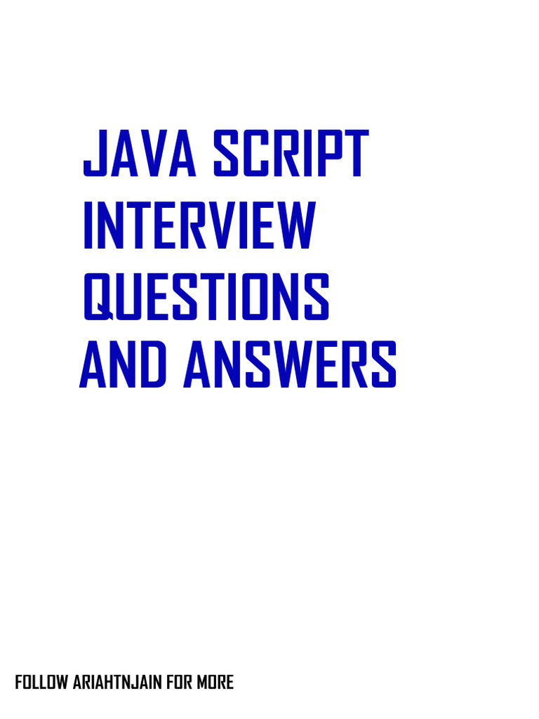 Javascript Pdf Object Oriented Programming Java Script