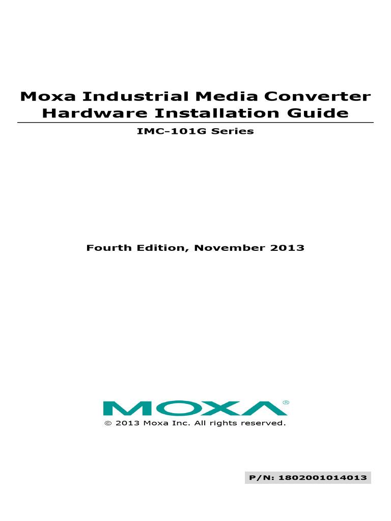 Imc-101g Hig 4e | PDF | Electrical Wiring | Physical Layer Protocols