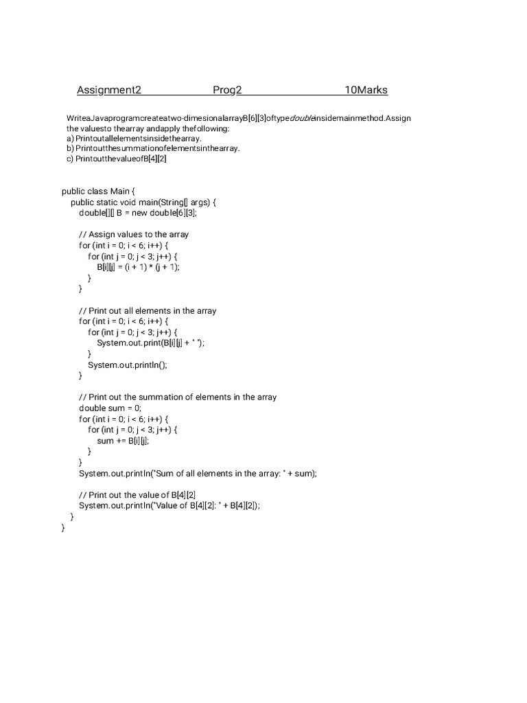 Assignment 2 . | PDF