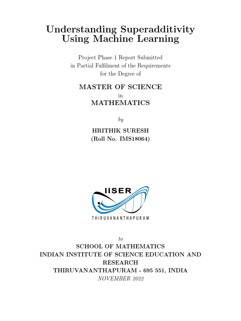 Major Project Thesis | PDF | Artificial Neural Network | Mathematical Optimization