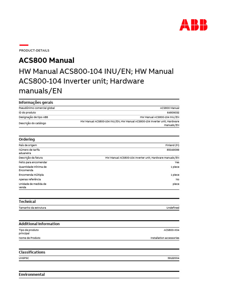 Acs800 Manual | PDF