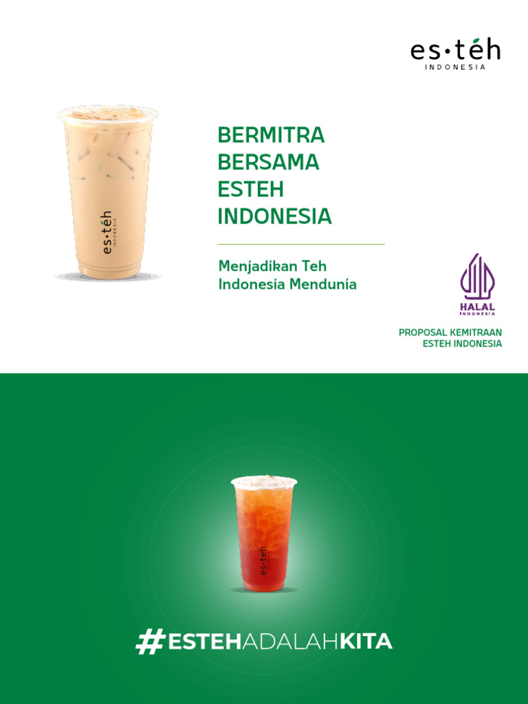Kemitraan Esteh Indonesia: Peluang Bisnis | PDF