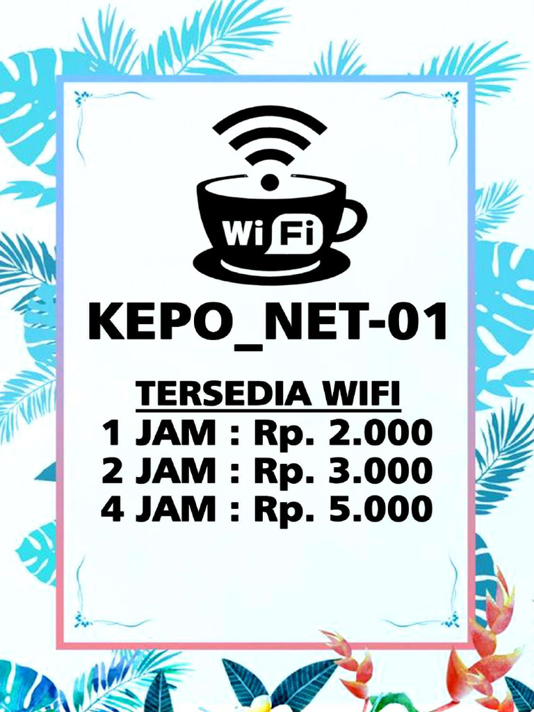Poster Wifi Sign | PDF