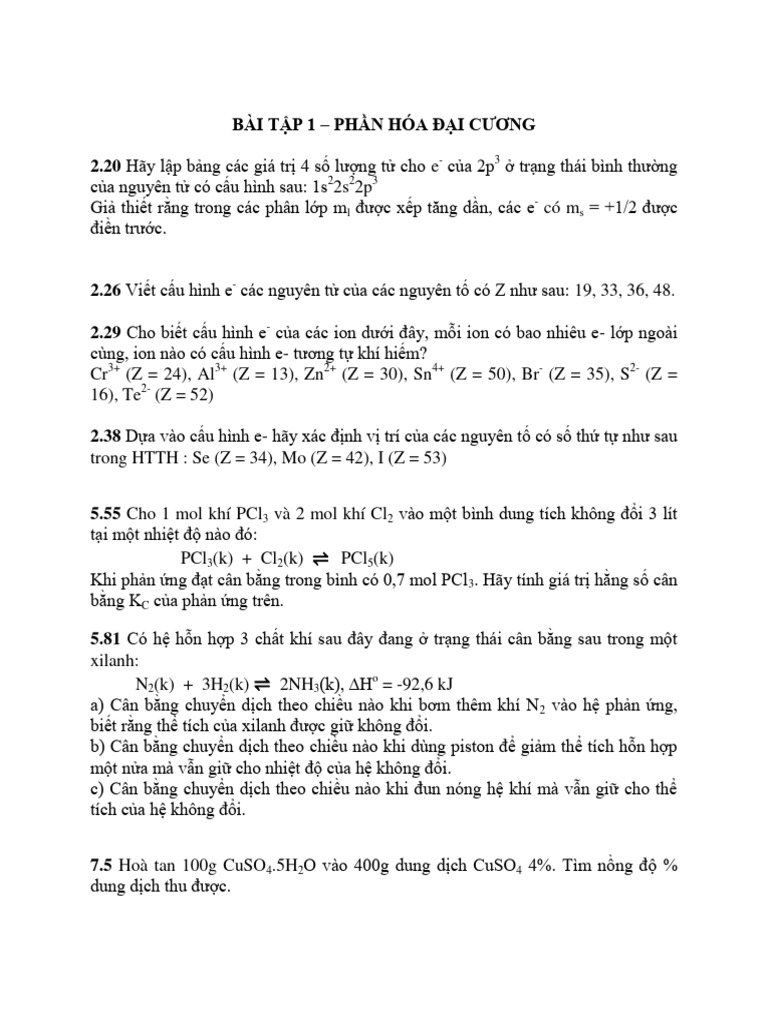 BT1 - Hoa Dai Cuong - Da21yk - Abe | PDF