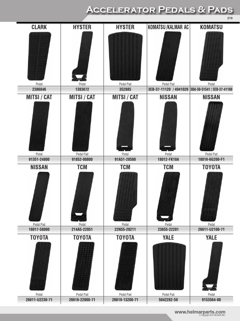 Accelerator Pedals-Pads | PDF | Technology & Engineering