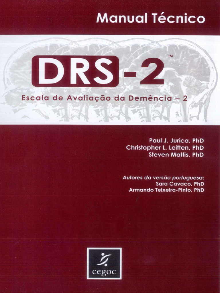 Escala de Avaliação Da Demência - 2 (DRS-2) - Manual Técnico | PDF