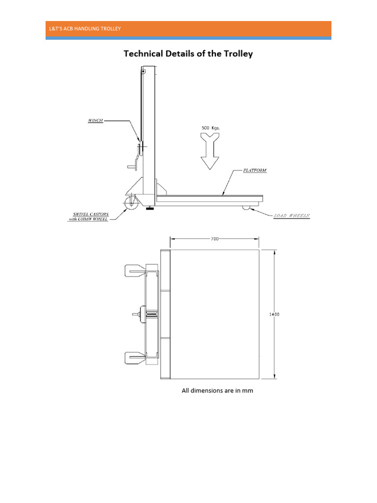 500 Kgs ACB Handling Trolley | PDF
