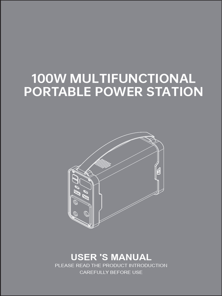 100W-User Manual | PDF | Switch | Electricity