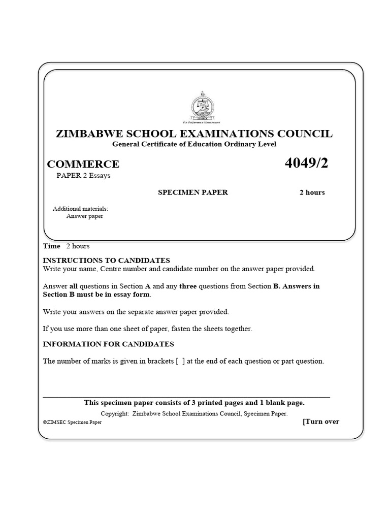 O-Levels Commerce 2020 | Download Free PDF | Banks | Business