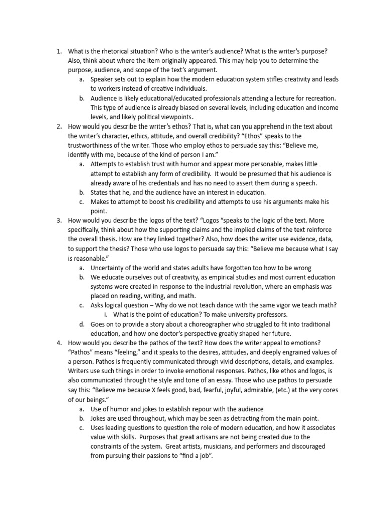 Rhetorical Response | PDF | Public Speaking | Credibility