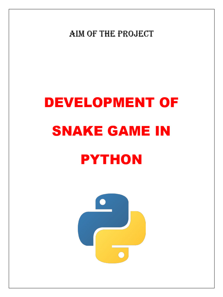 Snake Game Py | PDF | Python (Programming Language) | Computer Program Snake Game Py | PDF | Python (Programming Language) | Computer Program