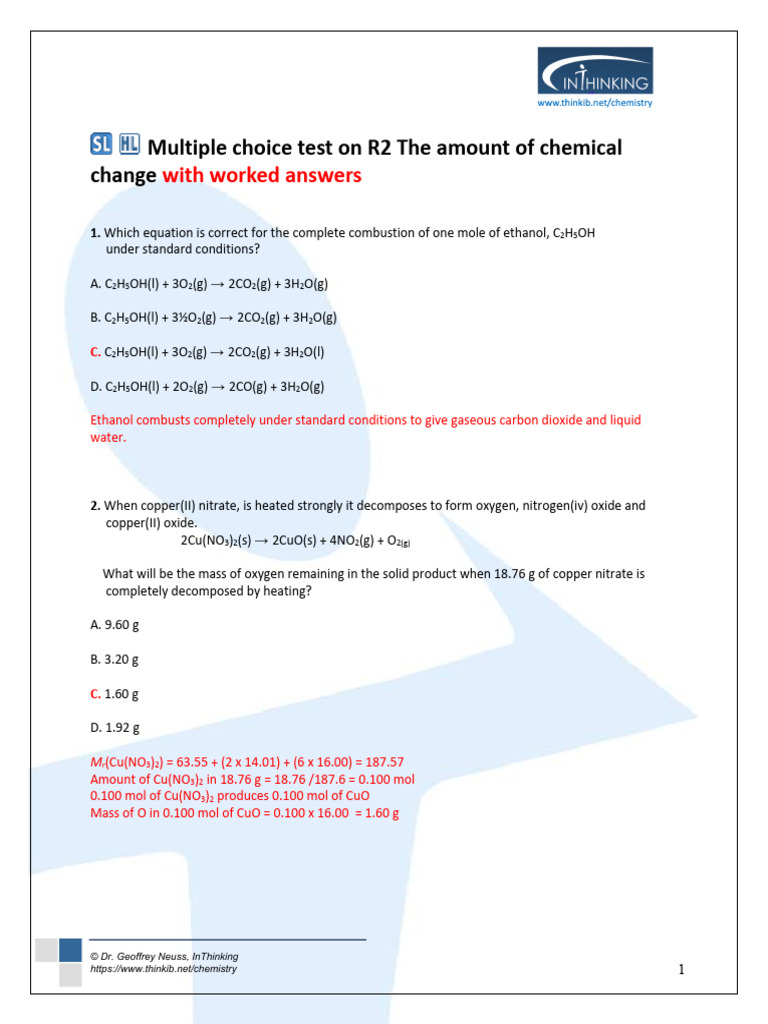Limiting Reagents in Chemical Reactions | PDF | Titanium | Sodium Hydroxide