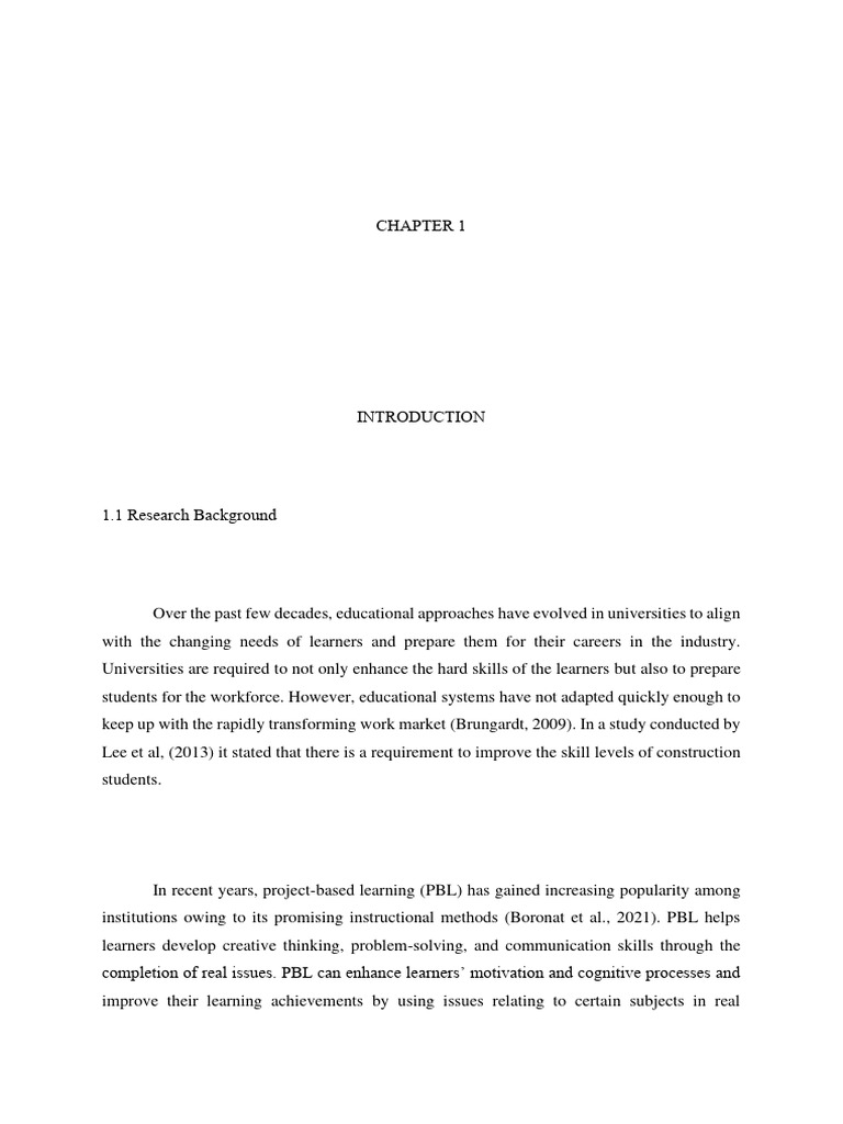 Final Report Turnitin | PDF | Project Based Learning | Learning