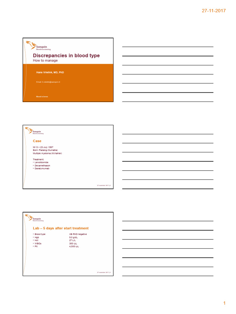 Vrielink - Discrepancies Blood Type | PDF Vrielink - Discrepancies Blood Type | PDF