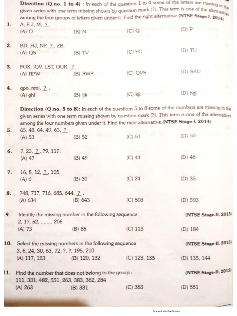 Series Completion | PDF