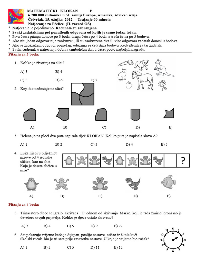 Pcelice 2012 Zad | PDF