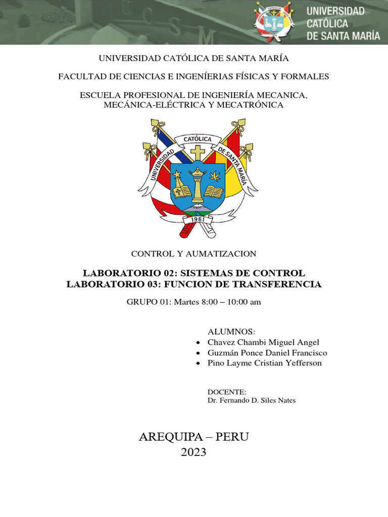 Lab 3 - Control | PDF | Métodos y materiales de enseñanza