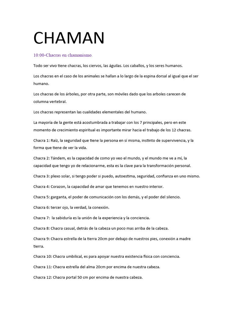 CHAMAN | PDF | Chamanismo