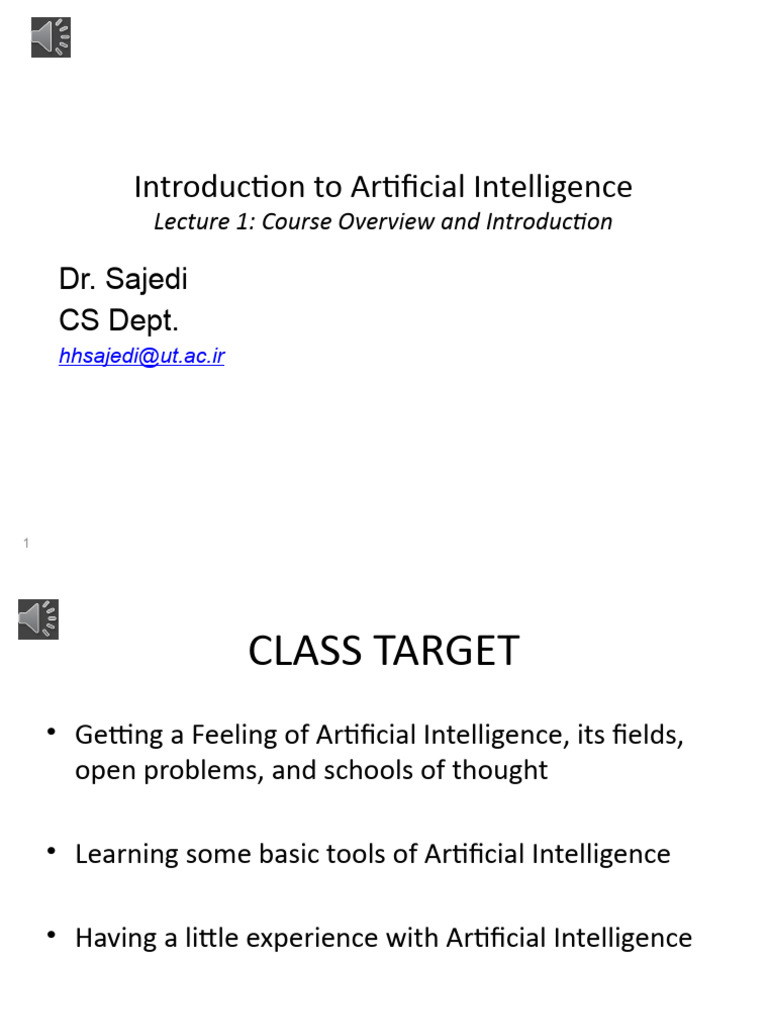 AI 01 Intro 1 | PDF | Intelligence | Intelligence Quotient