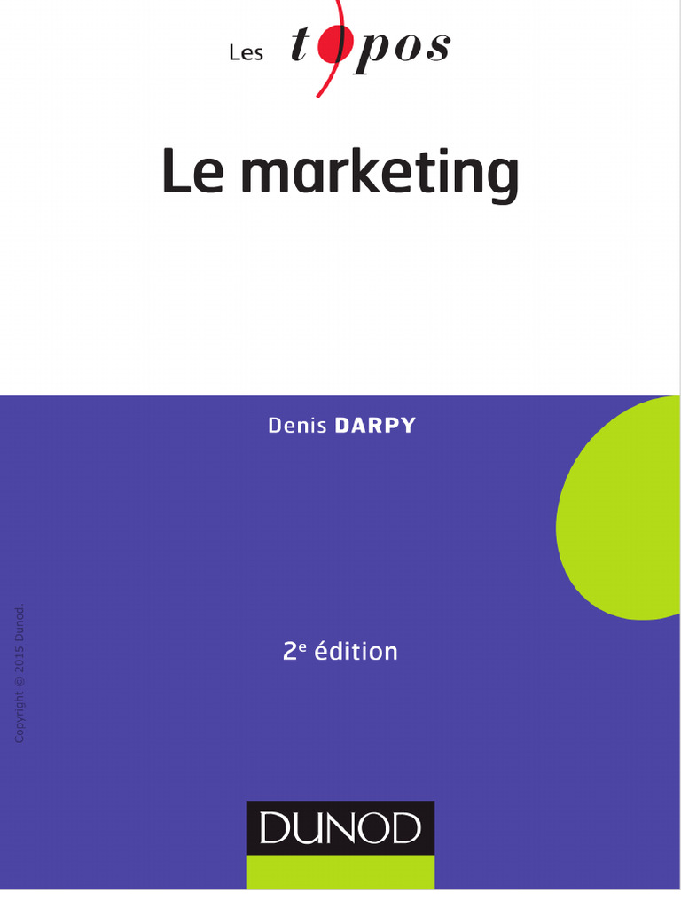 Le Marketing (2e Edition) .Dunod | PDF