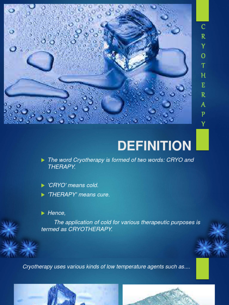 Cryotherapy 180625130117 | PDF | Causes Of Death | Medicine