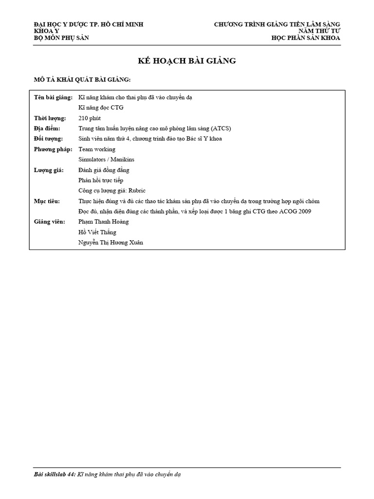 Lesson Plan 44 | PDF