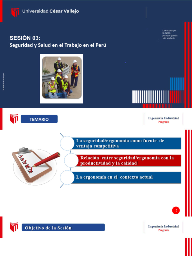 CLASE 03 Seguridad y Salud en el Trabajo en el Perú (2) | PDF | Seguridad y salud ocupacional ...