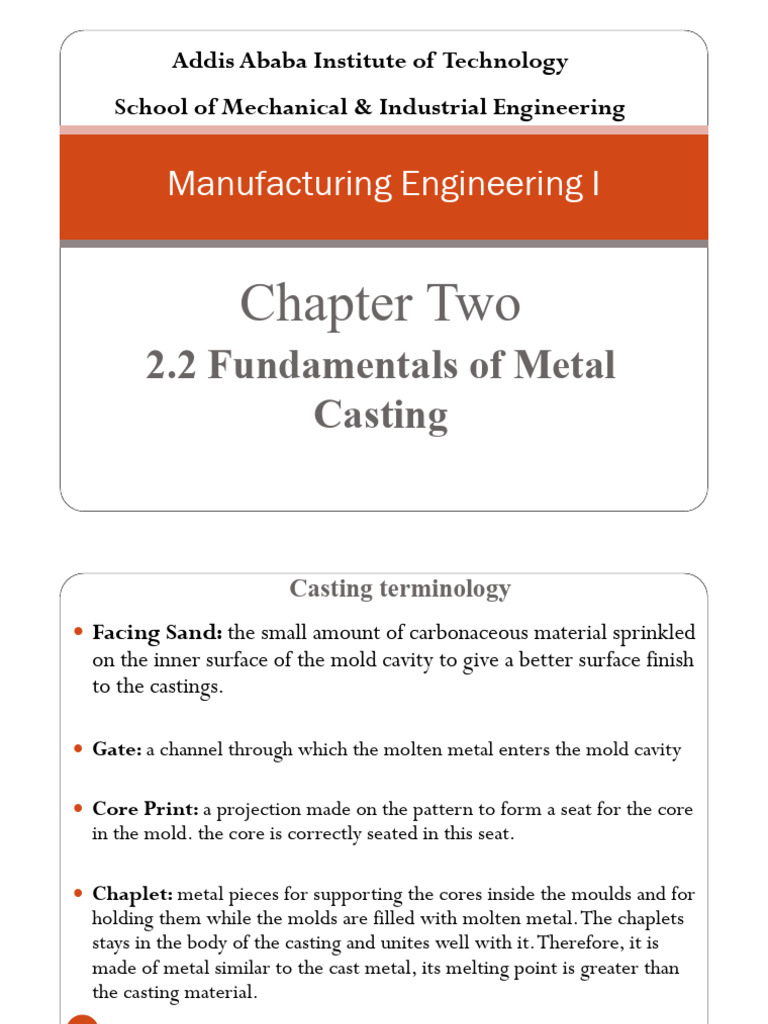 2 - 2 Fundamentals of Casting | PDF | Foundry | Chemistry