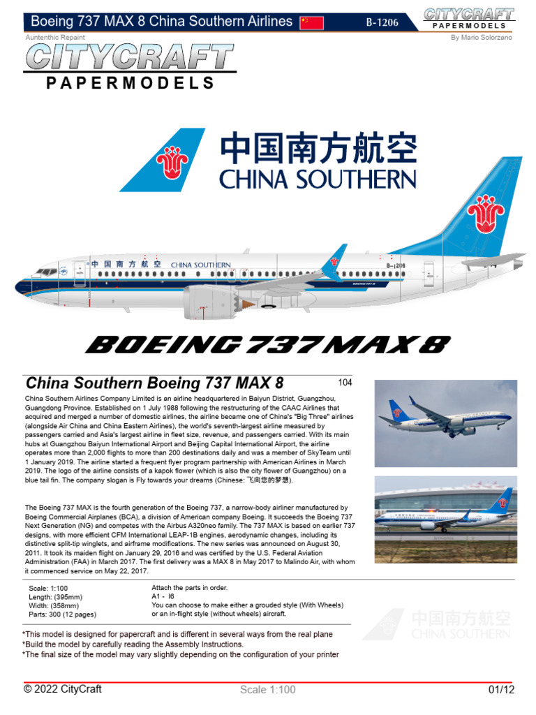 Boeing 737 MAX 8 China Southern 1 - 100 | PDF
