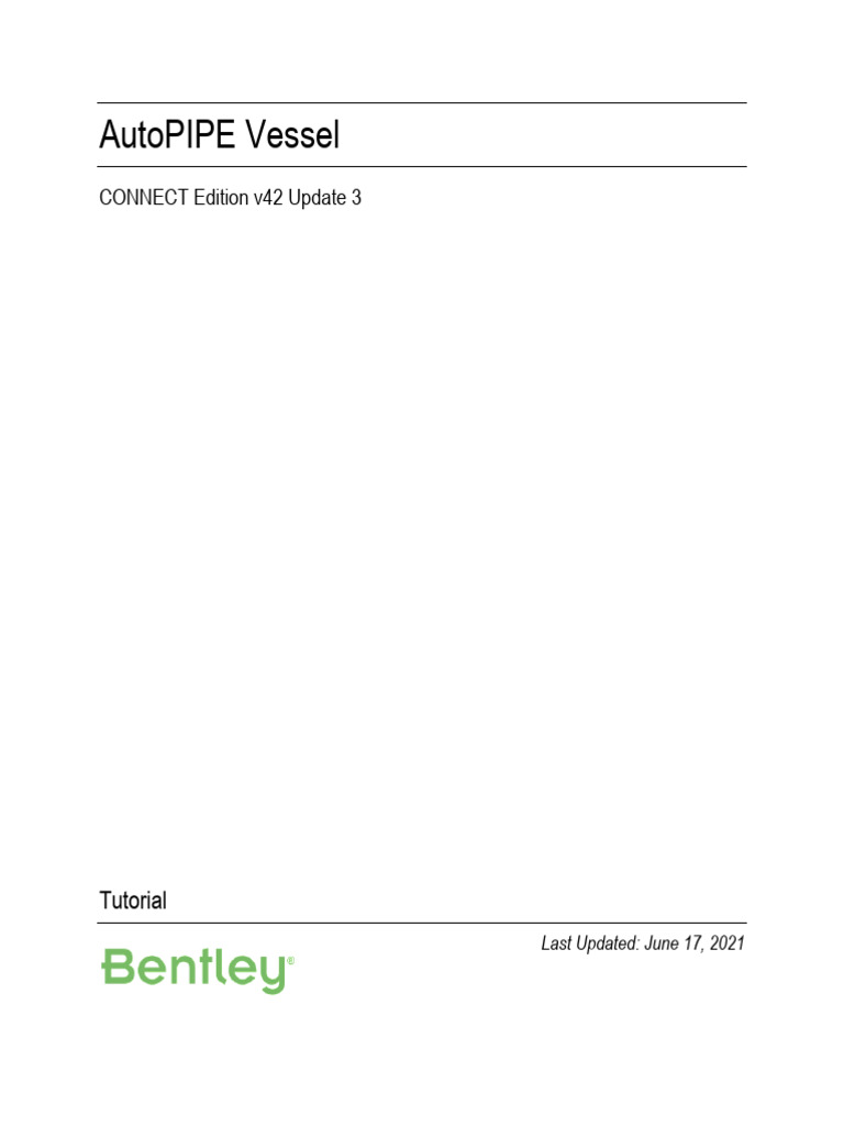 AutoPIPE Vessel Connect Tutorial (En) | PDF | Heat Exchanger | Window (Computing)
