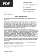 Proof of Relationship - Sample | PDF | Marriage