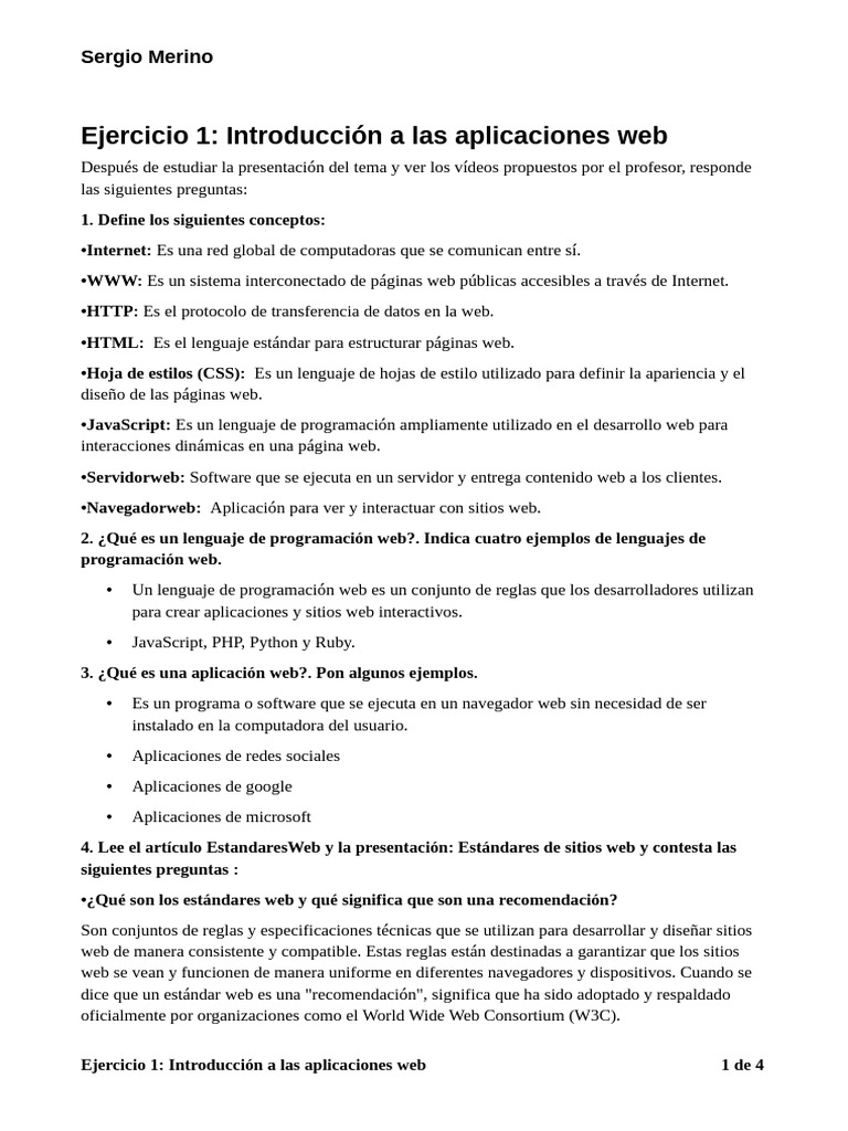 Ejercicios Introducción Aplicaciones Web_Sergio_Merino | PDF | Red ...