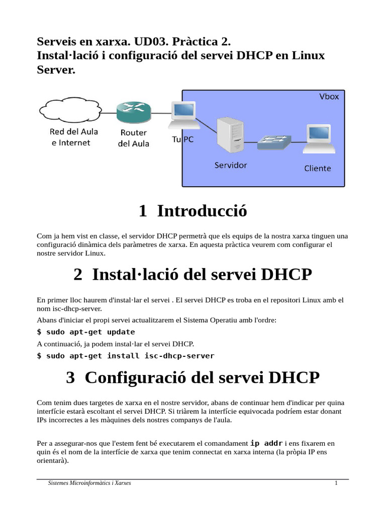 SMR SR UD03 P2 DHCP Linux Server Va | PDF