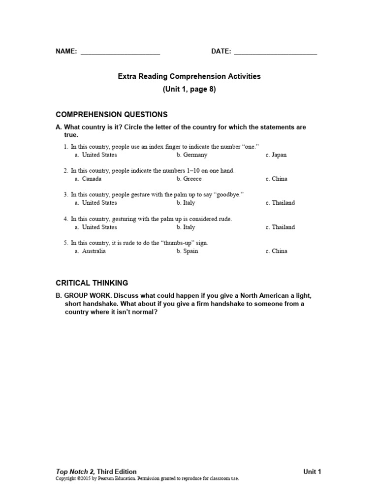 UNIT - 01 - Body - Talk | PDF