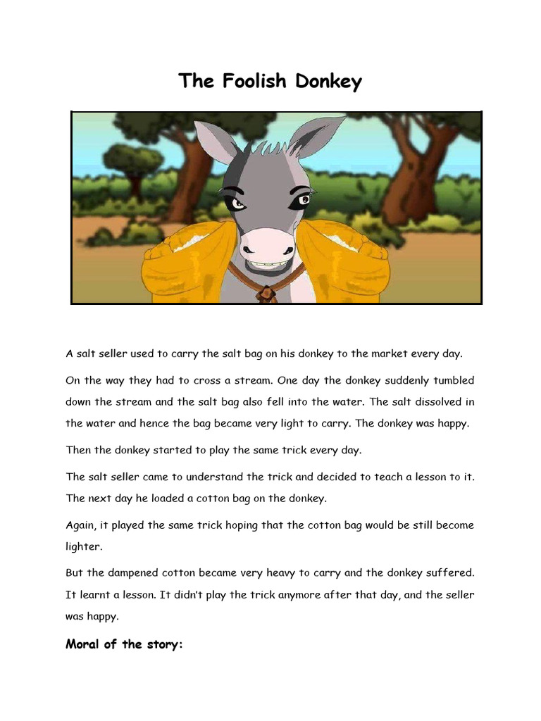 The Foolish Donkey PDF