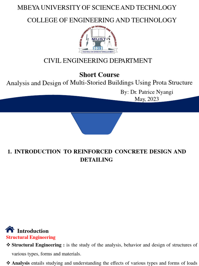 1.introduction To Reinforced Concrete Design 2023 | PDF | Structural Load | Reinforced Concrete