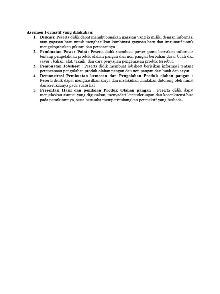 Refleksi Proses Prakarya Kelas 8 | PDF