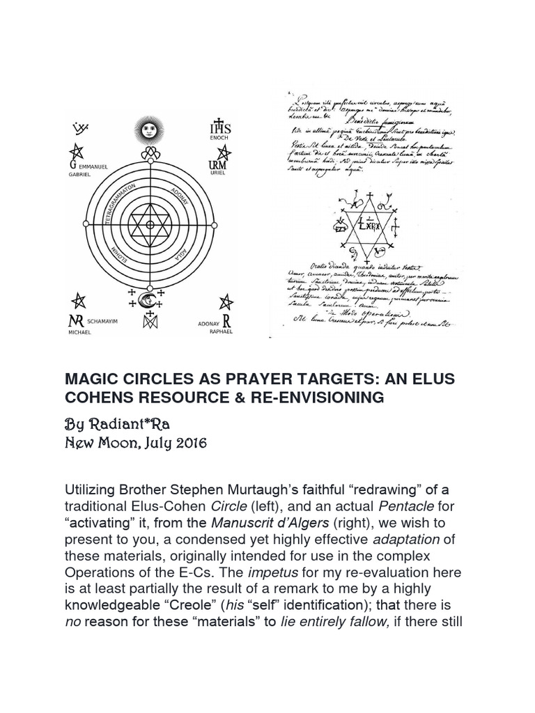 Magic Circles as Prayer Targets | PDF | Angel