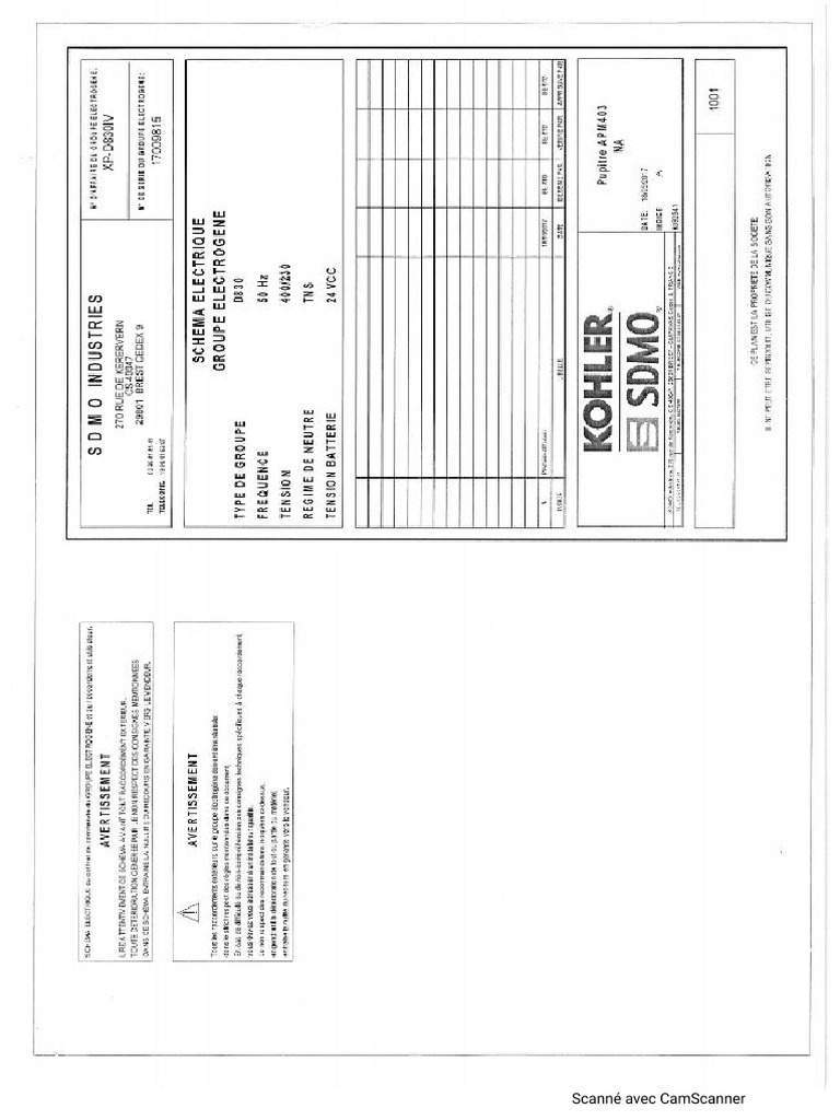 Schéma APM 403 | PDF