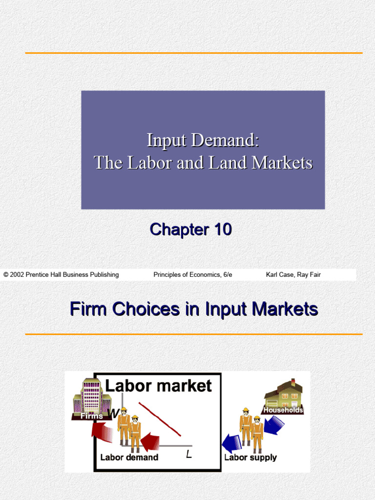 Ch 09 Input Demand Labor And Land Pdf Labour Economics Demand 