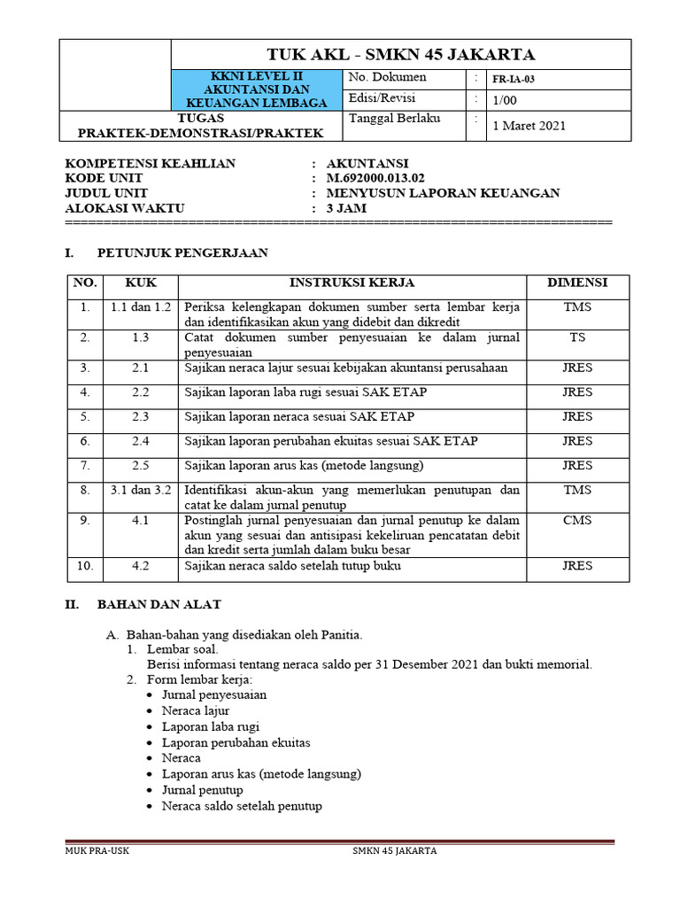 2021 Menyusun Laporan Keuangan | PDF | Pengelolaan Keuangan & Uang