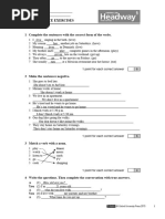 Headway Elementary Extra Practice Answer Key | PDF | English Language | Linguistic Morphology